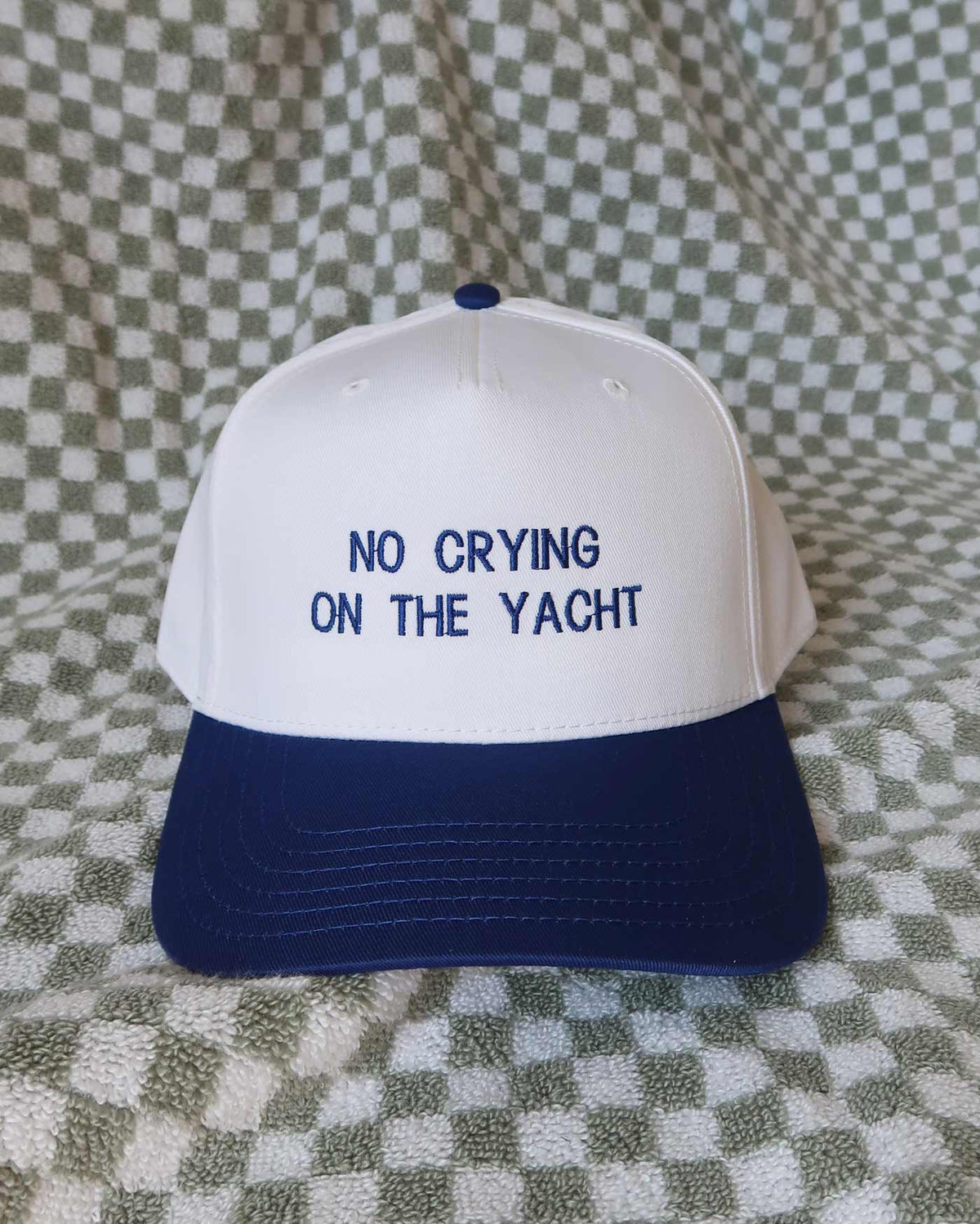 No Crying on the Yacht Blue & White Hat– Shop Sundrop